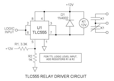 Relay Switching Delay With 555 Circuit Circuit Diagram