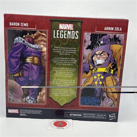 Marvel Legends Series Captain America Baron Zemo And Arnim Zola 2 Pack Ebay