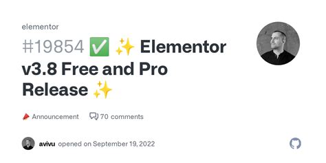 Elementor V3 8 Free And Pro Release Elementor Discussion 19854 GitHub