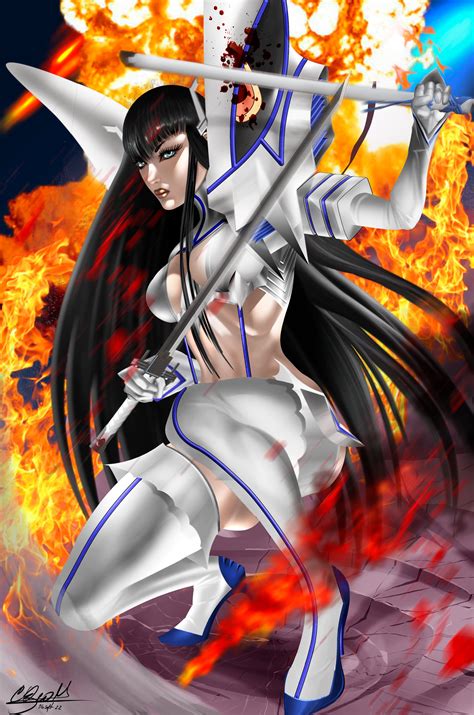 Artstation Satsuki Kiryūin Kill La Kill Fan Art Artworks