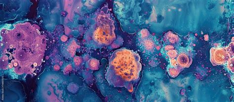 he staining reveals liver with hepatocytes exhibiting multiple nuclei