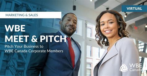 Wbe Meet And Pitch Marketing And Sales Wbe Canada