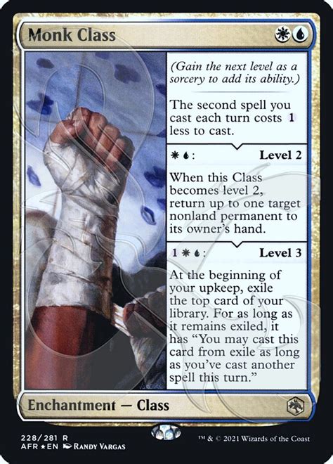 Monk Class · Adventures In The Forgotten Realms Promos Pafr 228a · Scryfall Magic The