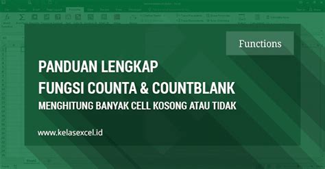 Rumus Counta And Countblank Cara Mengetahui Jumlah Sel Kosong Dan Sel
