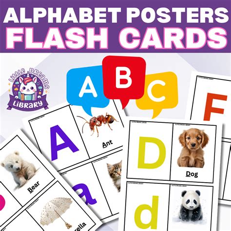 Alphabet A Z Flash Cards Set Capital And Small Letters With 52 Picture Cards Made By Teachers