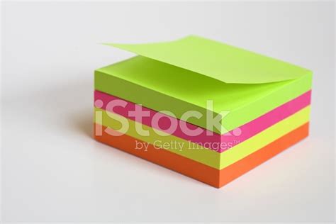 Block Of Adhesive Post It Notes Stock Photo Royalty Free FreeImages
