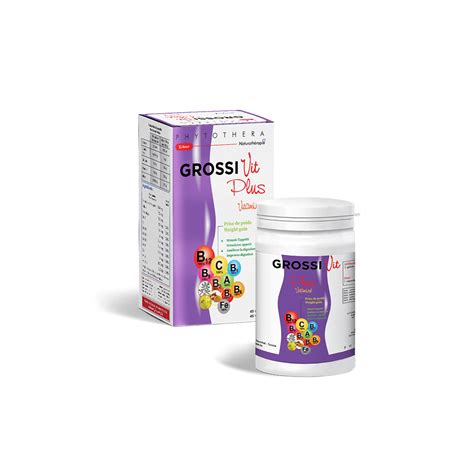 Grossivit Vitaminé Prise De Poids Laboratoires Vital Algérie