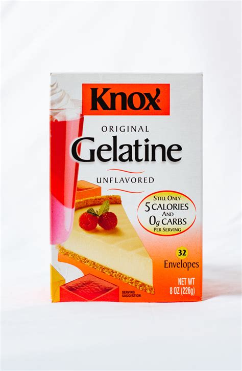 Knox Gelatine Unflavored 1 Box Of 32 Envelopes Chefs And Bakers Ph