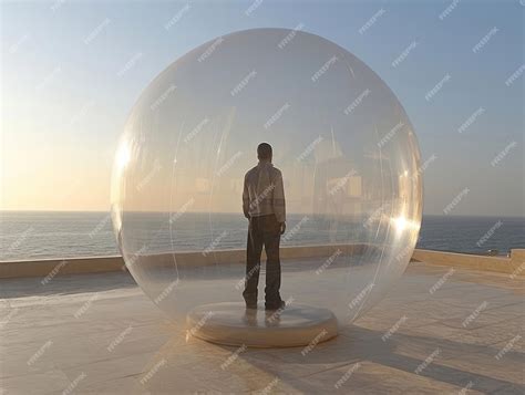 Premium Photo Metaphorical Image Of Person Staying Inside Of His