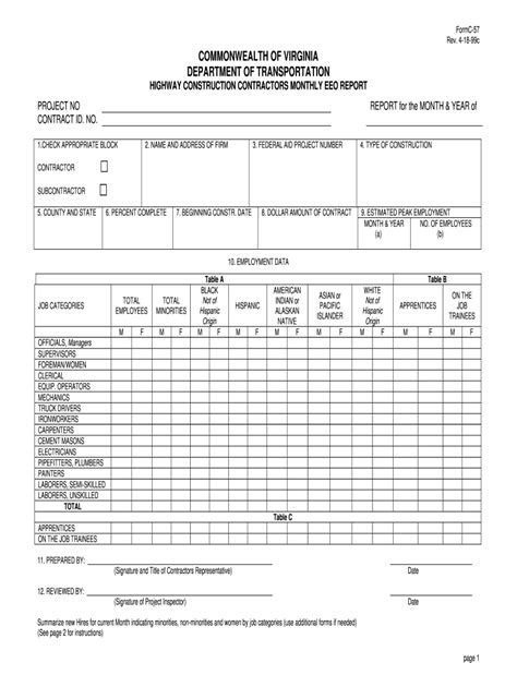 Vdot C 57 Form Fill Out And Sign Printable Pdf Template Airslate