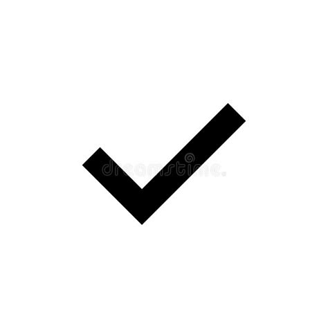 Check Mark Check Mark Icon Tick Mark Symbol Vector Stock Vector