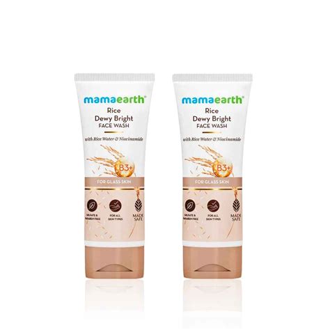 Mamaearth Rice Face Wash With Rice Water And Niacinamide For Glass Skin