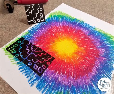 Radial Printmaking 4th Elementary Art Projects Elementary Art Art