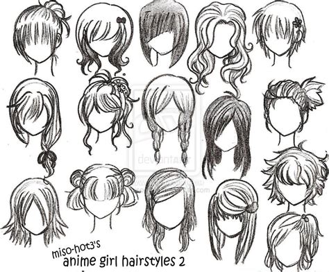 How To Draw Anime Girl Hairstyles