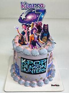 Kpop Demon Hunters Cake For Sale Homemade Bakes Carousell Singapore