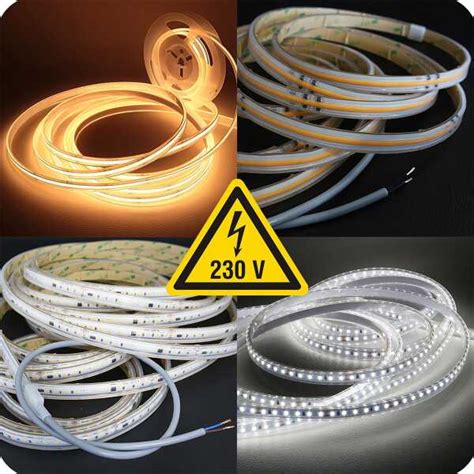 2m Led Lichtleiste 230v 200cm 2 Meter Anschluss Direkt An 230v 9986