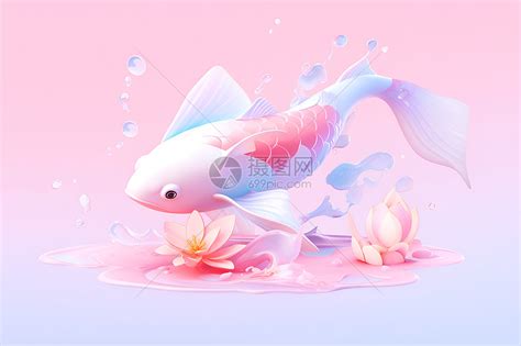 可爱的锦鲤插画图片下载 正版图片601002732 摄图网