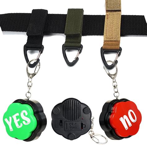 Portable Keychain Yes And No Buzzer Buttons With Sound Answer Buzzers Set Of 2 Buzzers For Game