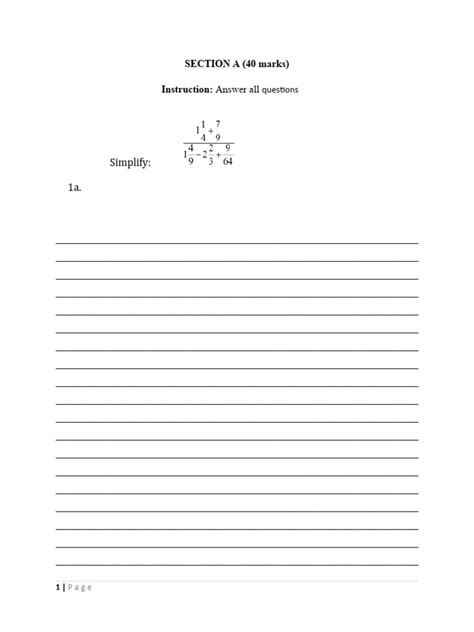 Maths Yr 12 Mock 1 Unified Exam 2017 18 Pdf Mathematics