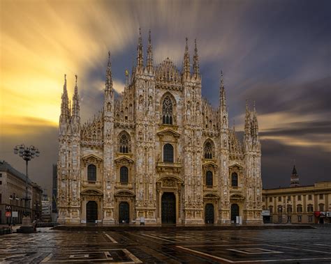 4k Piazza Del Duomo Milan Milan Cathedral Italy Cathedral Town