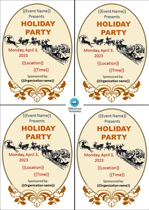 Holiday Flyer Template Templates At
