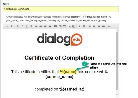 Tips And Tricks Customizing Certificates Dialogedu