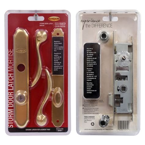 Larson Gold Lockable Storm Door Replacement Handleset Ch3040701 At