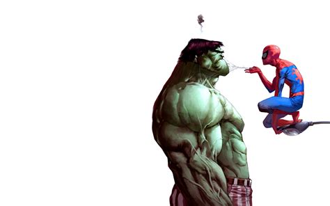 Funny Hulk And Spiderman Picture Wallpapers Hd Desktop And Mobile