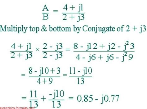 calculating phasors and complex numbers electronics calculations
