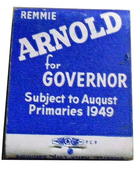 Remmie Leroy Arnold On A Matchbook