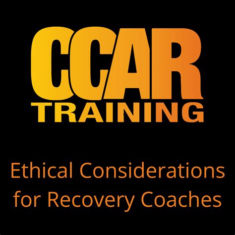 Ccar Recovery Coach Training Manuals Participant Ccar Training