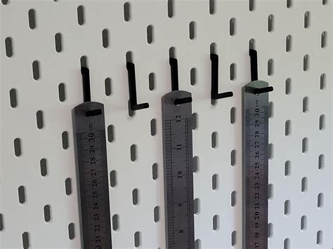Pegboard Hook Set For Ikea Skadis Set Of 5 Angled Peg Mounts For Too