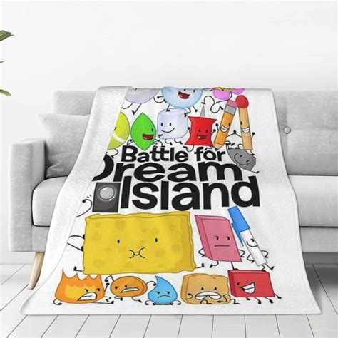 Bfdi Battle For Dream Island Throw Blanket Couch Bed Sofa Soft Lightweight Warm Cozy Flannel
