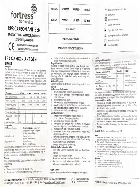 Rpr Package Insert Pdf
