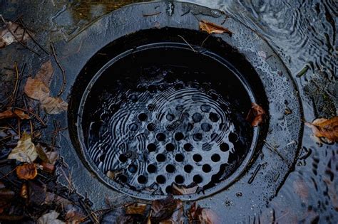Sewer Manhole Exploring Industrial Drainage System With Access Hatch