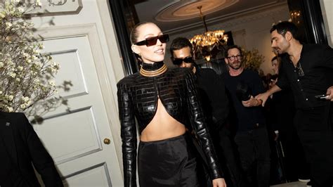 Miley Cyrus Bares Her Abs In An Alaïa Leather Top And Curve Hugging