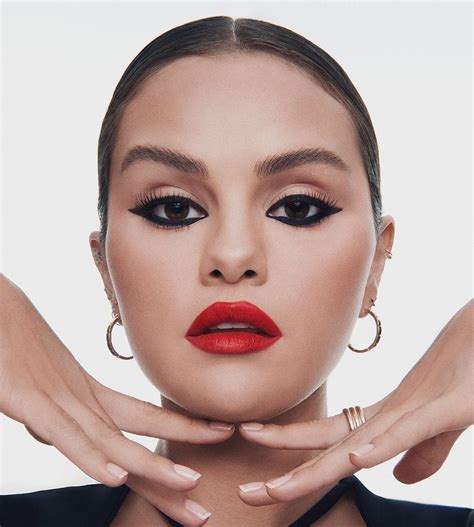 Red Hot Sexy Selena Gomez Selfies Promoting Her Rare Beauty Lipstick