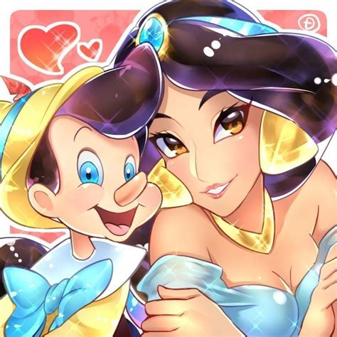 Pinocchio And Jasmine Achtergronden