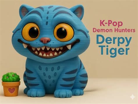 Derpy Tiger Kpop Demon Hunters Free 3d Print Model Makerworld