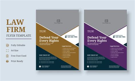 Law Firm Flyer Template Law Firm And Legal Services Flyer Law Firm