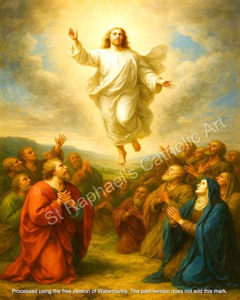 Ascension Of The Lord Jesus Into Heaven Catholic Feast Holy Pictures