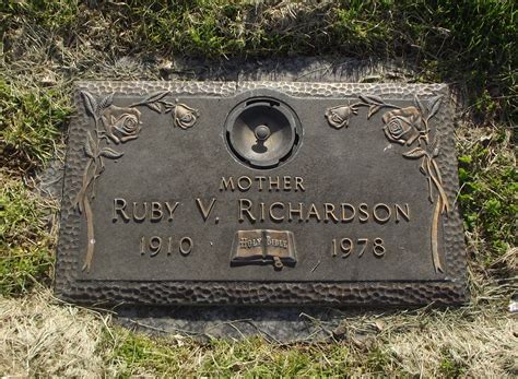Ruby Victoria Richardson 1910 1978 Find A Grave Memorial