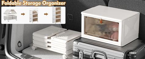 4 Tier Plastic Storage Bins With Lid 23qt Stackable