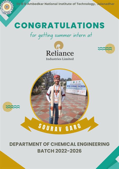 Nit Nitj Intern Reliance Campusplacement Ctp Chemical Engineering Nit Jalandhar 26