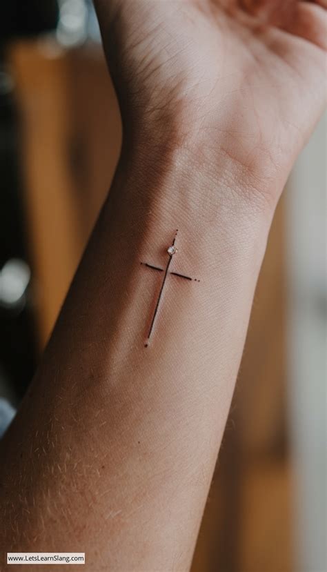 25 Elegant Micro Cross Wrist Tattoos For Women Minimalist Inspiration