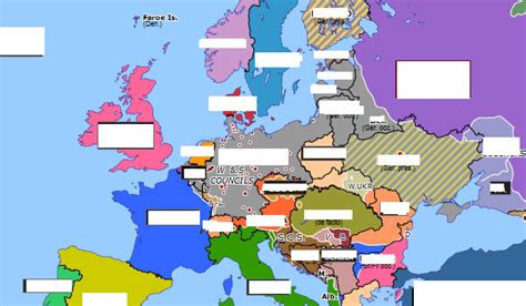 Political Map Of Europe 1918