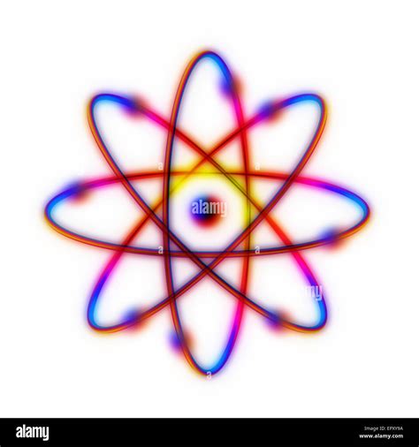 Atomic Structure Conceptual Computer Artwork Representing The Structure Of An Atom Eight