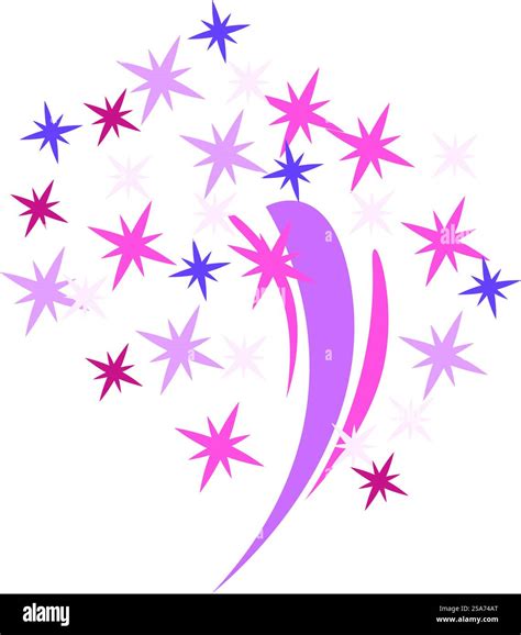 Colorful Illustration Of Fireworks Exploding In The Sky With A Festive