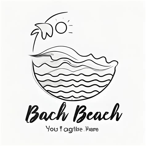 Beach Logo · Creative Fabrica