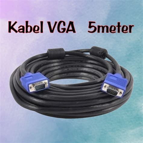 5 Meter Long Vga Computer Cable Shopee Malaysia